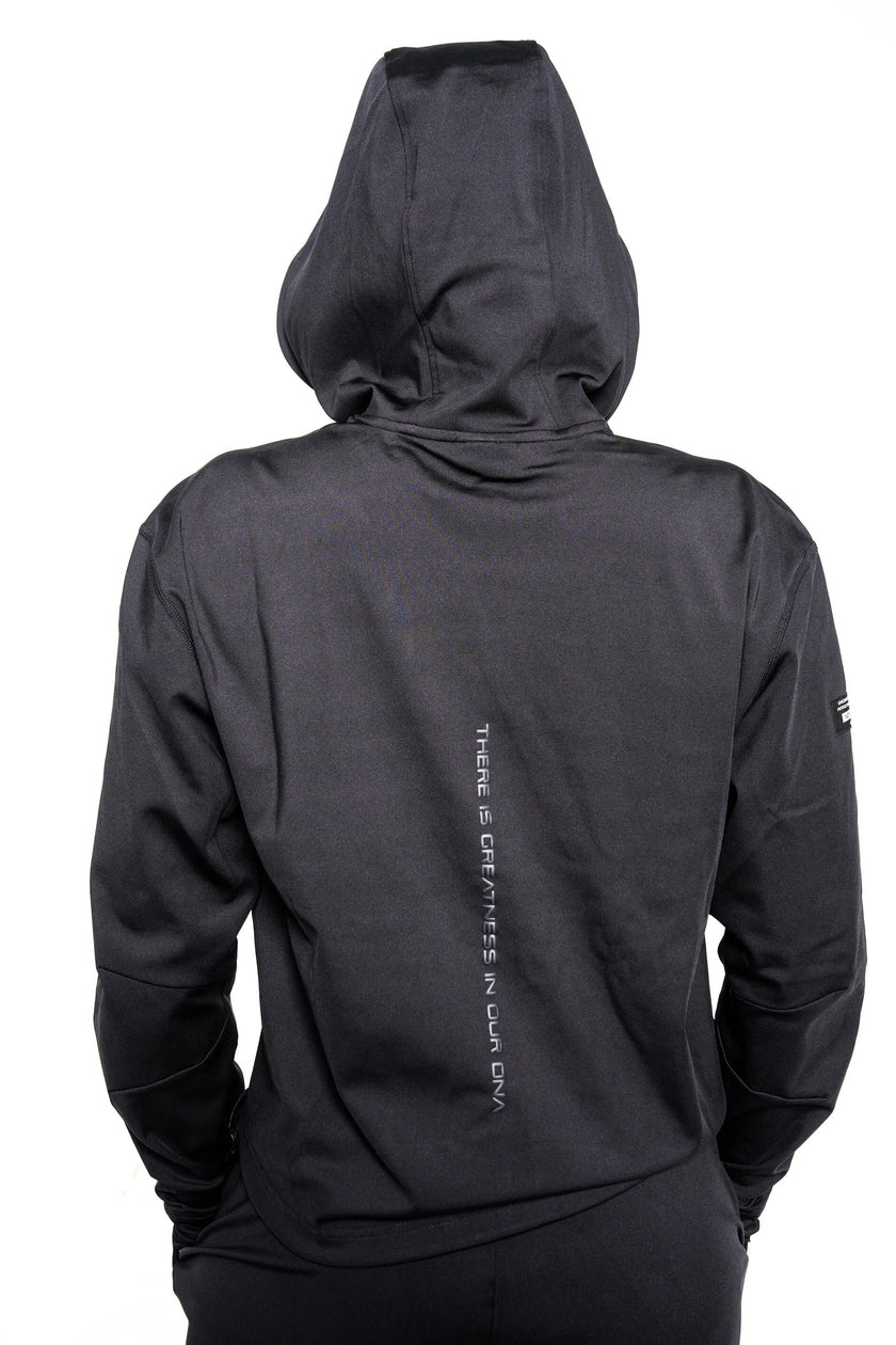 Women's Stealth Zipper Performance Hoodie – Actively Black Athleisure Wear