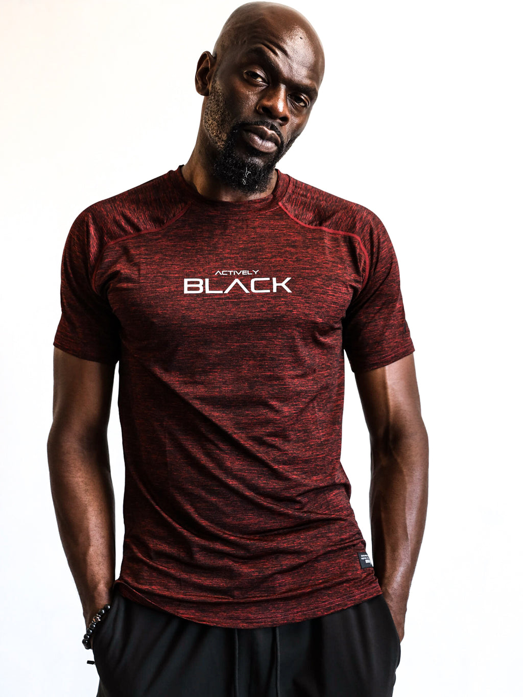 Men's Logo Performance Shirt – Actively Black Athleisure Wear